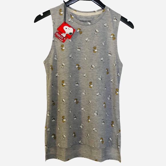 Peanuts | Tops | Nwt Peanuts Caro Coure Happy Snoopy Tank Top Size S ...